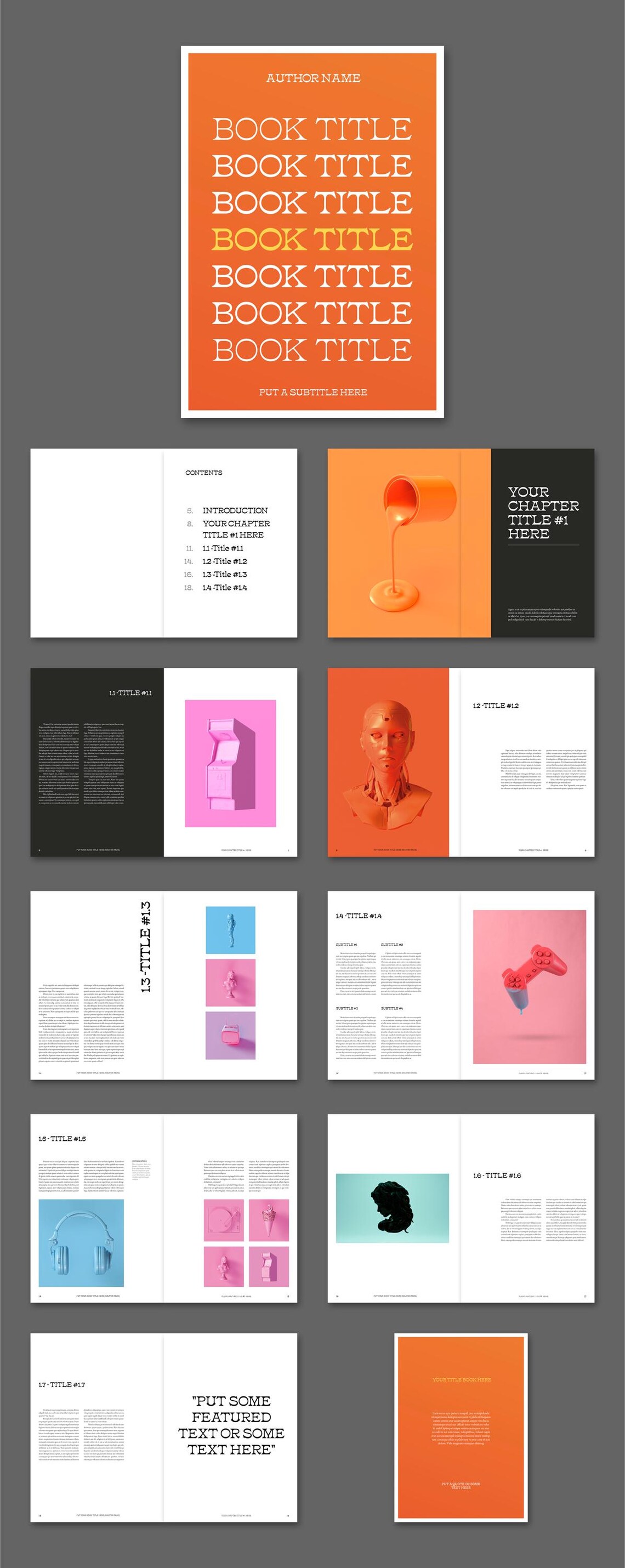 Simple Book Layout | Print Template | Indesign Template | Photography ...