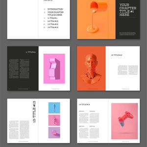 Simple Book Layout | Print Template | Indesign Template | Photography ...