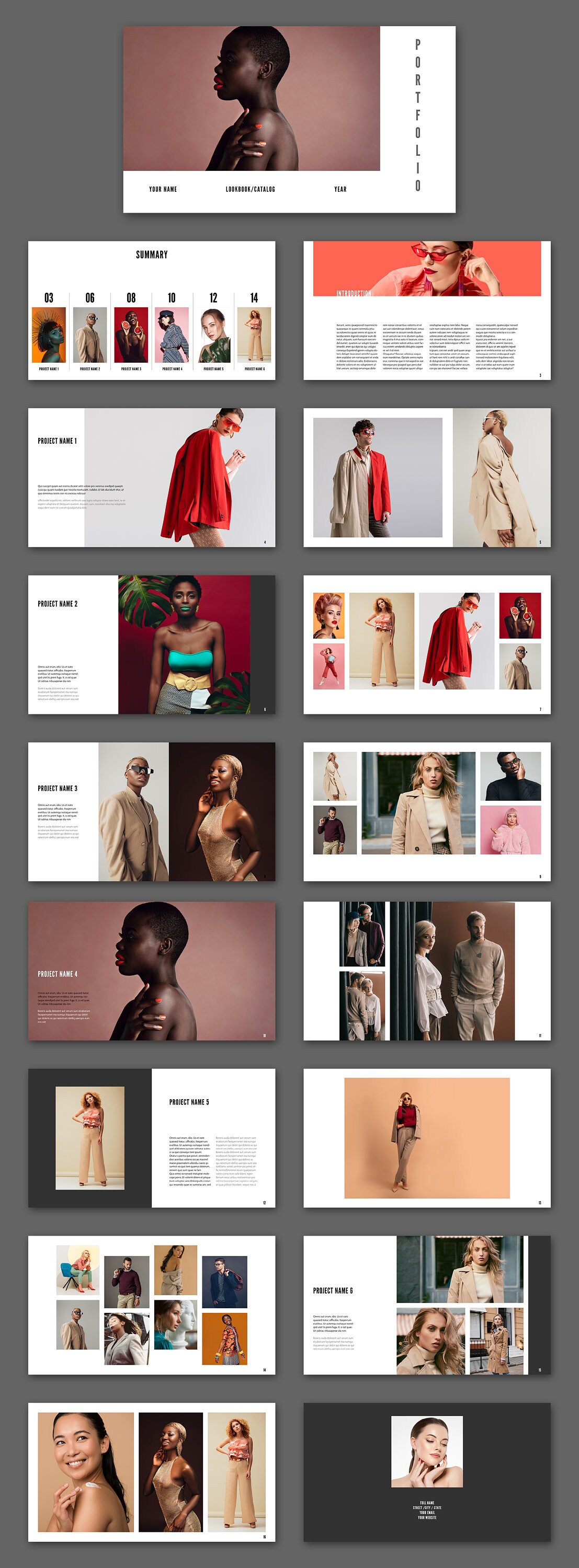 Digital Portfolio Layout - Etsy