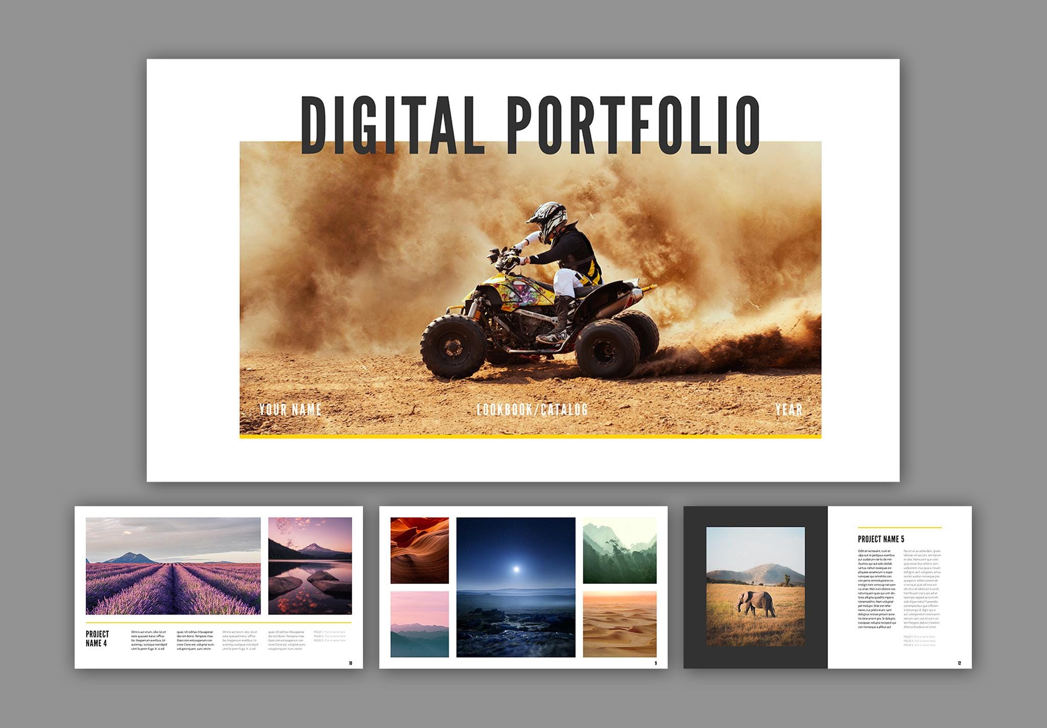 Digital Portfolio Layout | Digital Presentation | Digital Slideshow ...