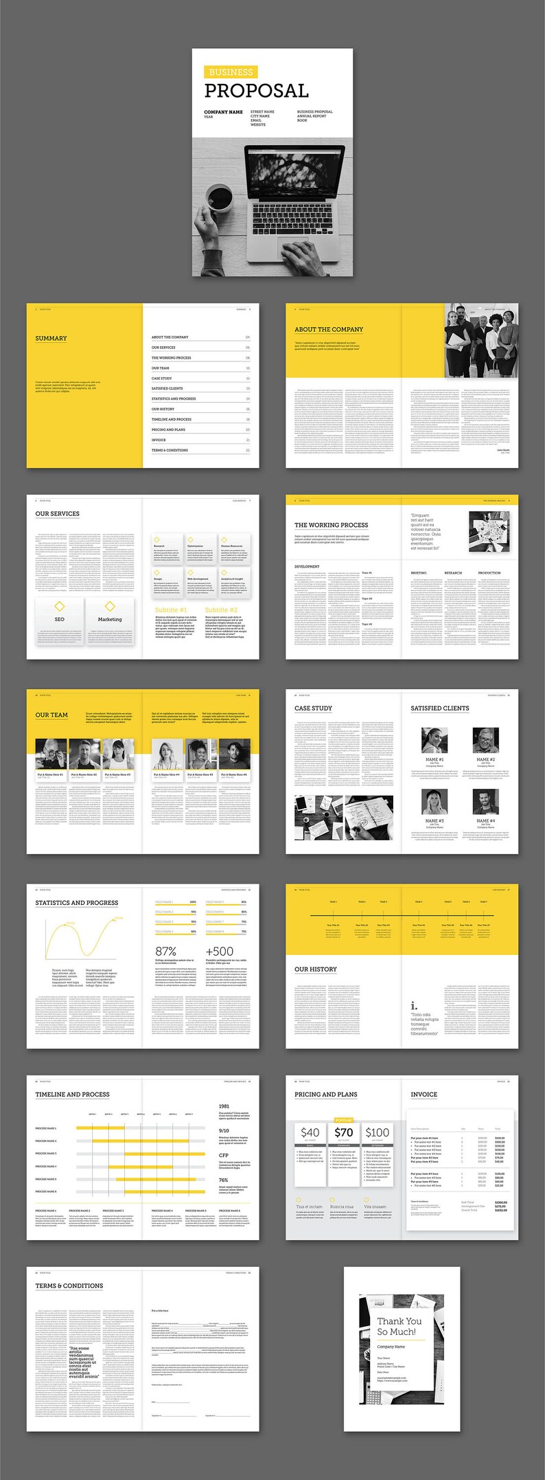 Business Proposal Brochure Layout | Multipurpose Proposal Layout ...