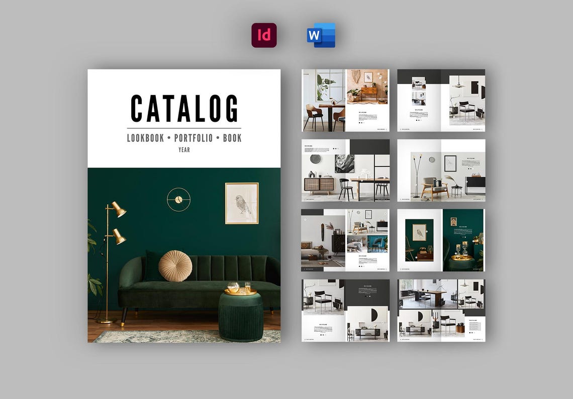 Catalog Layout Template | Lookbook Layout Template | Book Layout ...