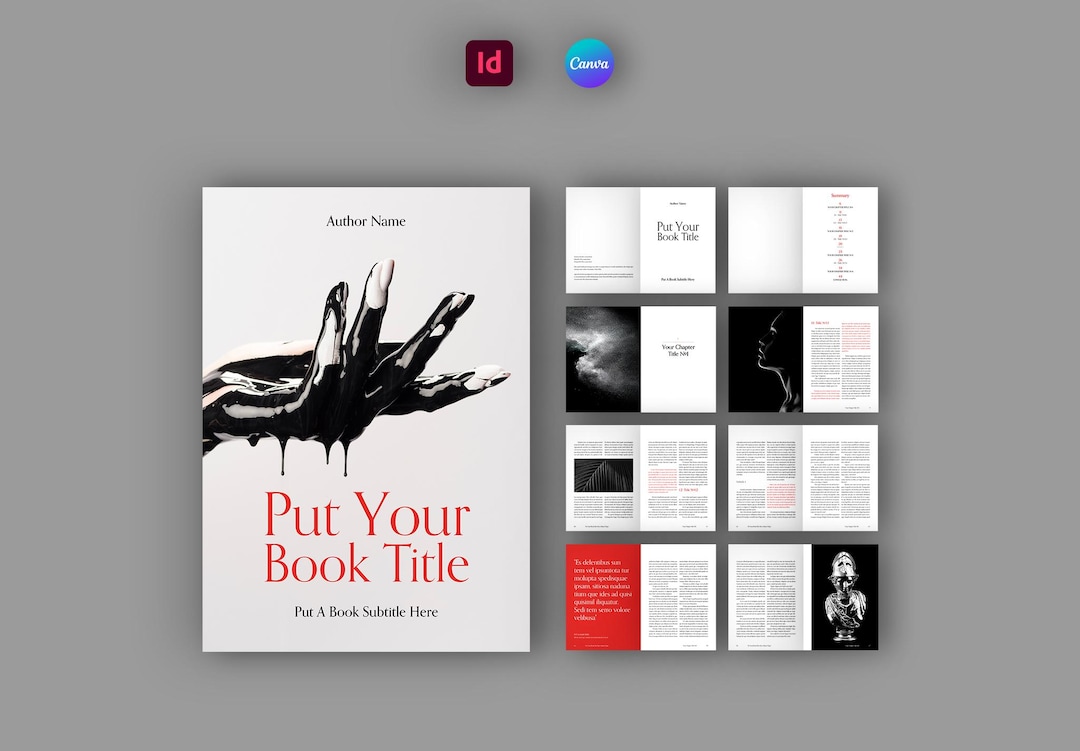 Narrative Book Layout Template | Indesign | Canva | Reading Book Layout ...