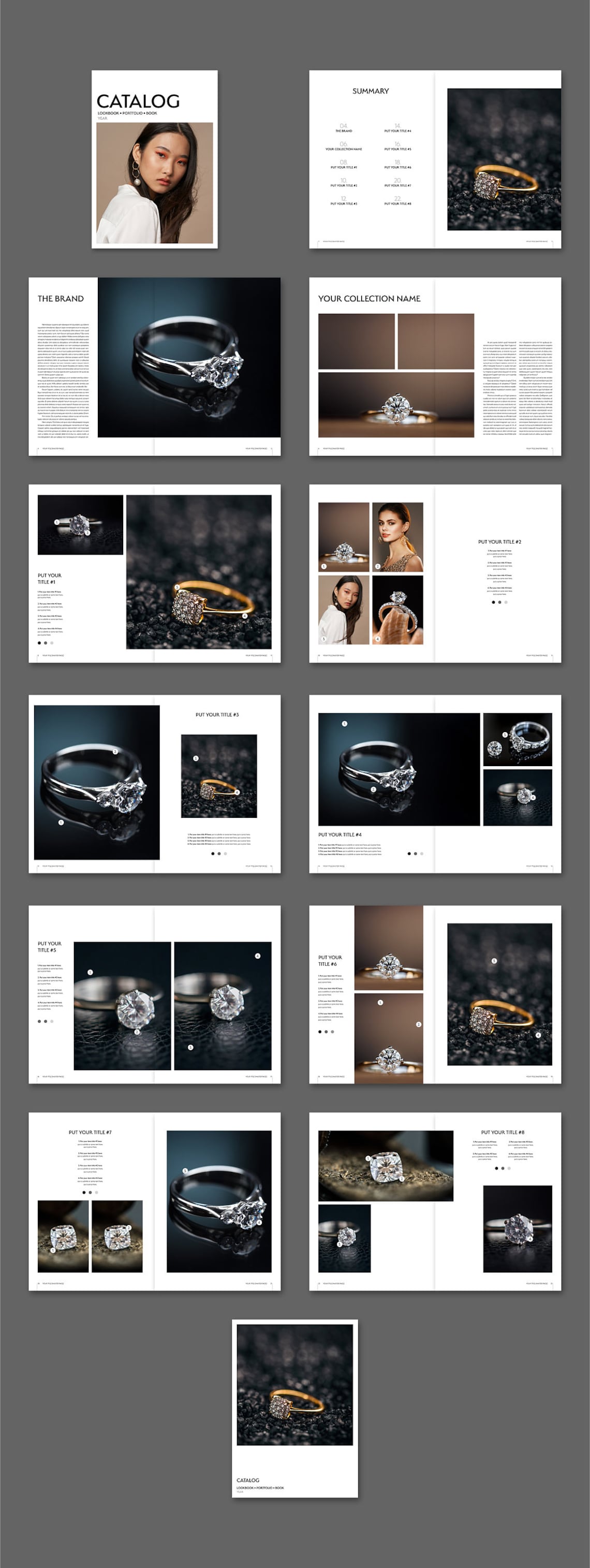Catalog Layout Template | Lookbook Layout Template | Catalog Brochure ...