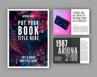 Reading Book Layout Print Template Indesign Template Photography Book ...