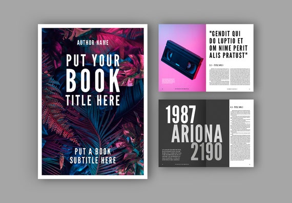 Book Layout Template Print Template Indesign Template | Etsy