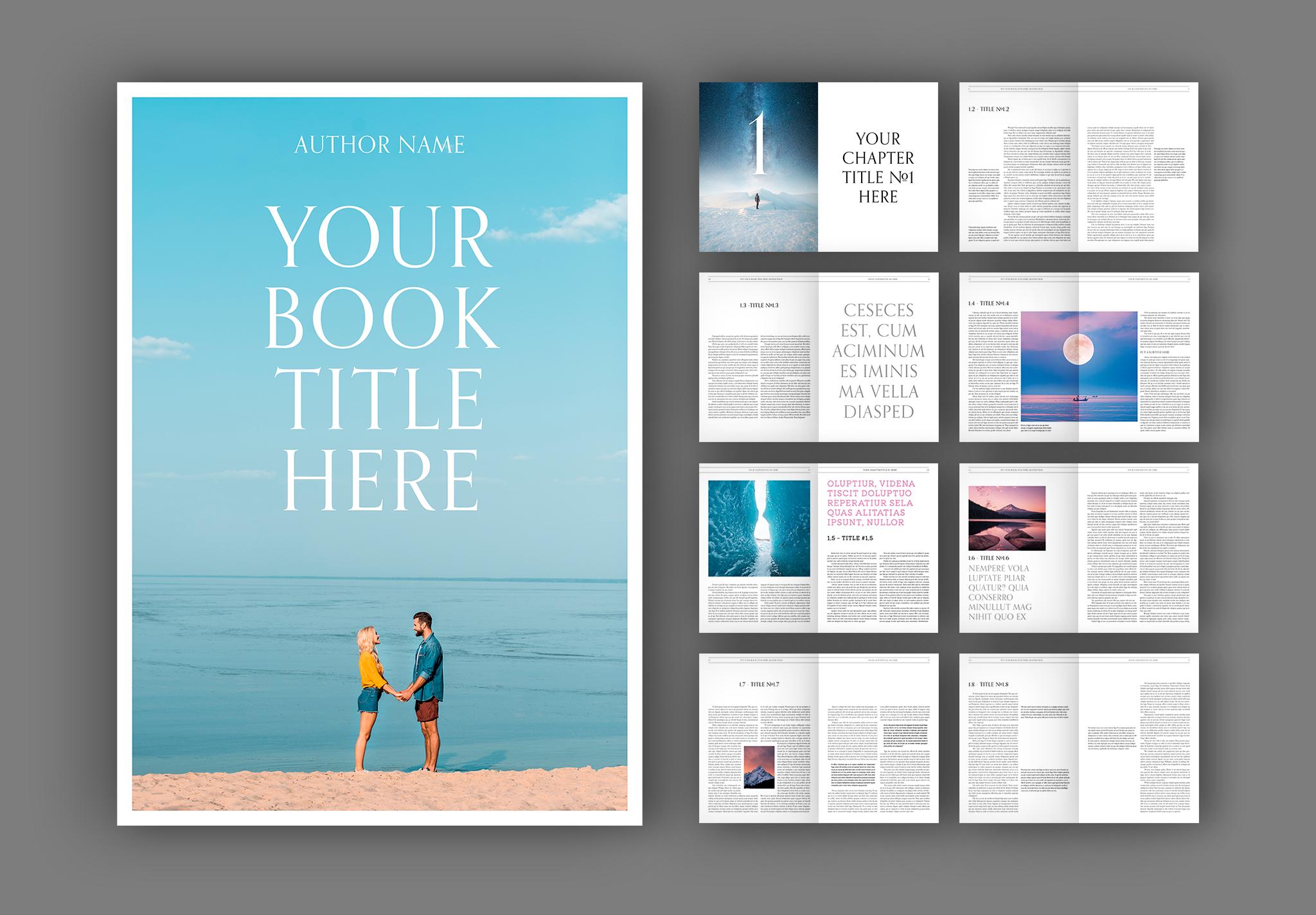 Narrative Book Layout | Simple Book Template | Indesign Template ...