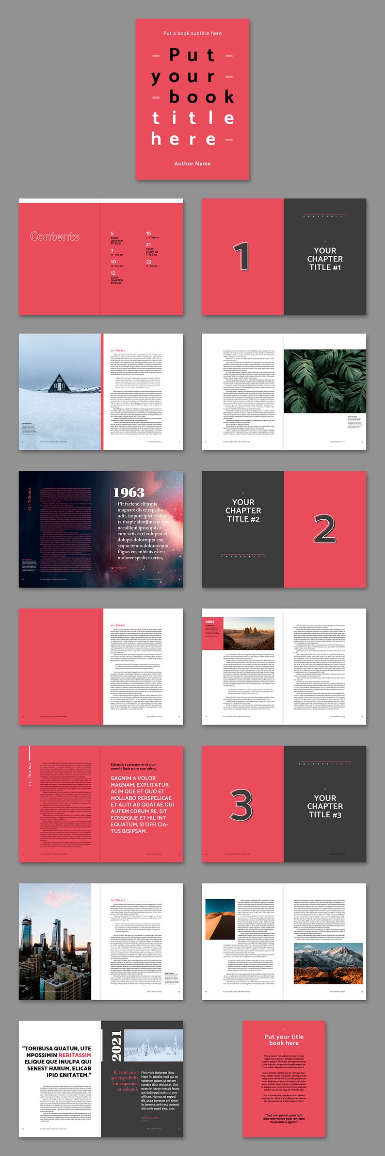 Book Layout | Print Template | Indesign Template | Photography Book ...