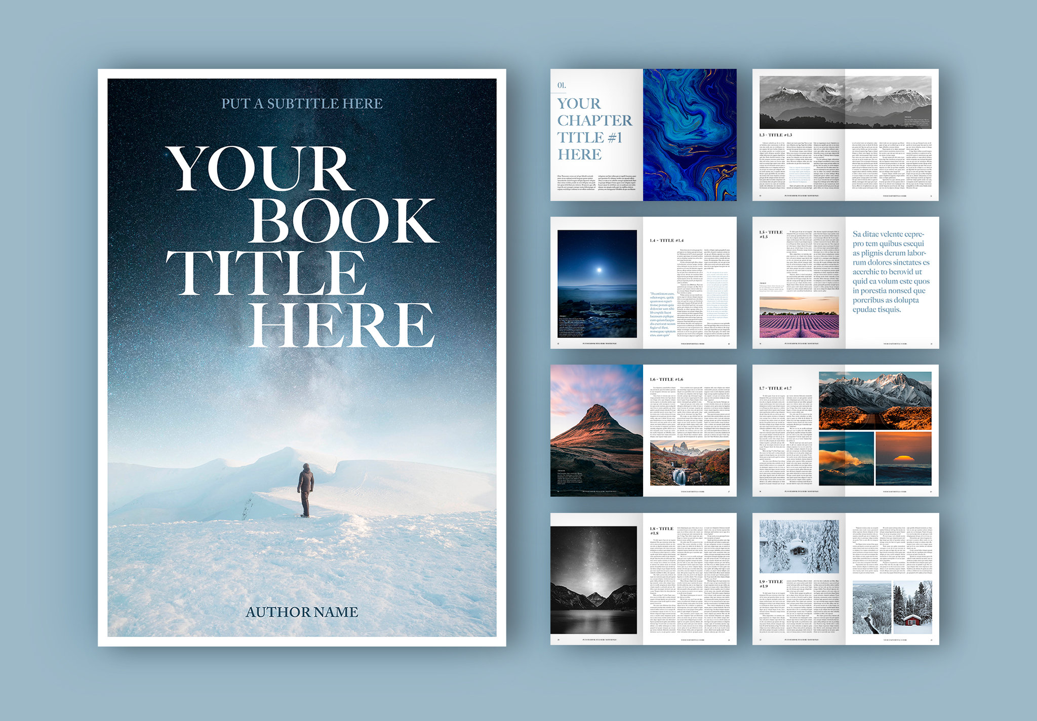 Print Book Layout | Universal Book Layout | Reading Book Layout ...
