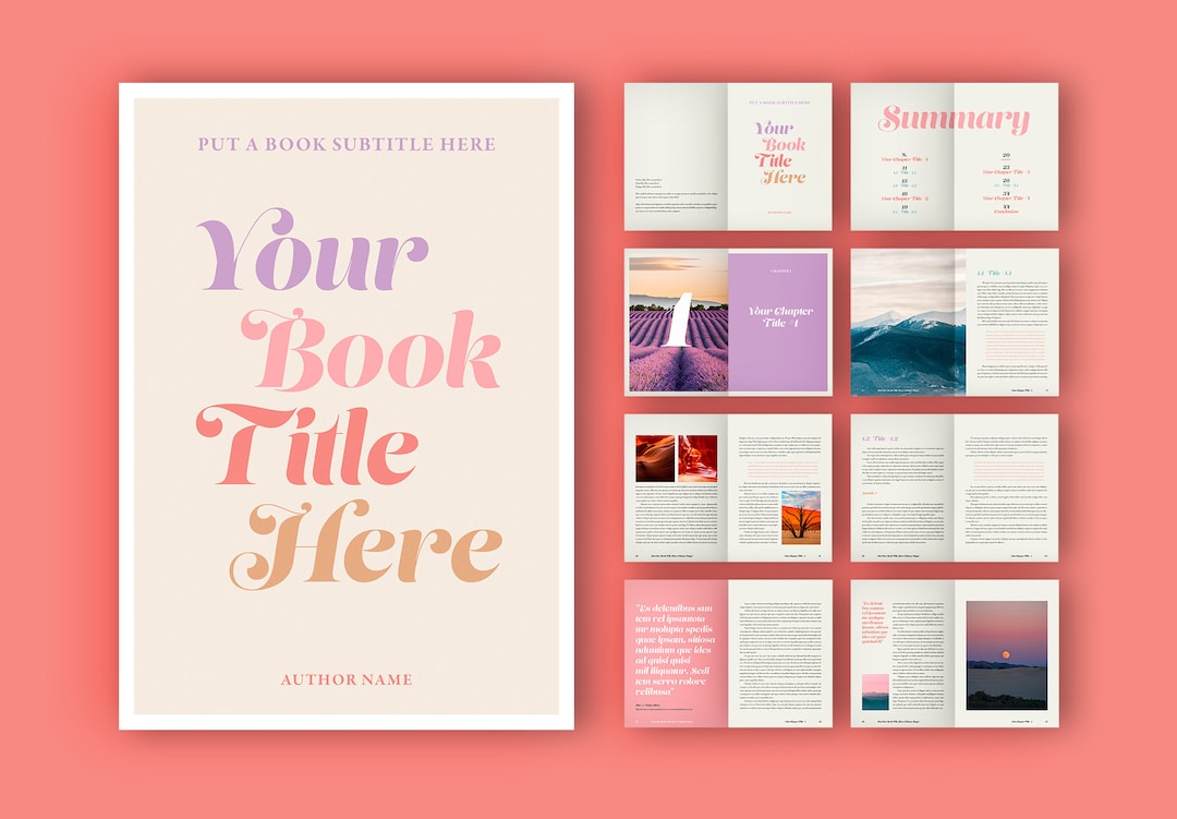 Narrative Book Layout | Reading Book Layout | Colorful Book Layout ...