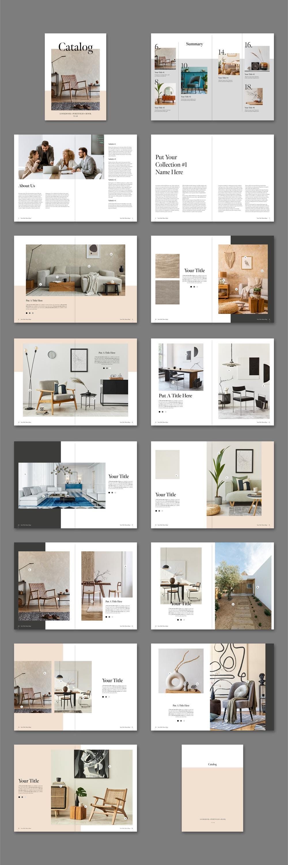 Catalog Brochure Template | Lookbook Layout | Book Layout | Wholesale ...