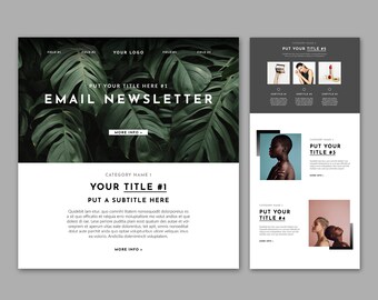 Newsletter Layout | Etsy