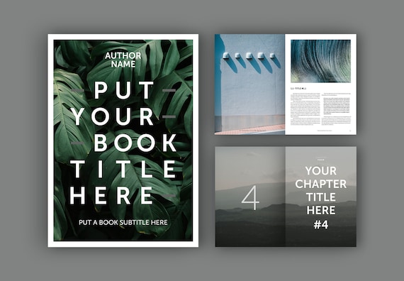 Universal Book Layout A4US - Etsy