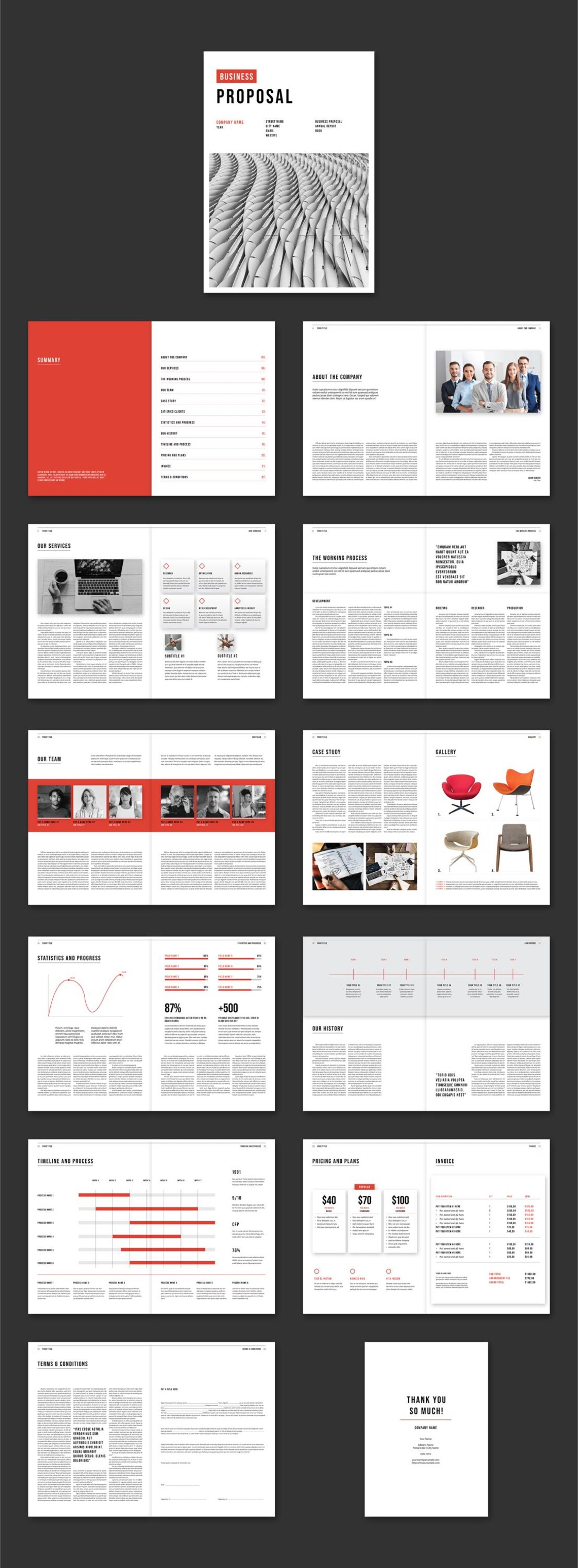 Proposal Brochure Layout | Multipurpose Proposal Layout | Project Book ...
