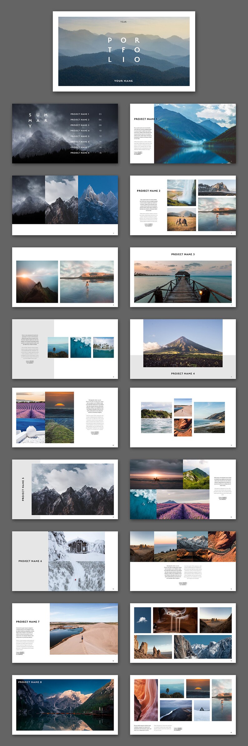 Digital Portfolio Layout - Etsy