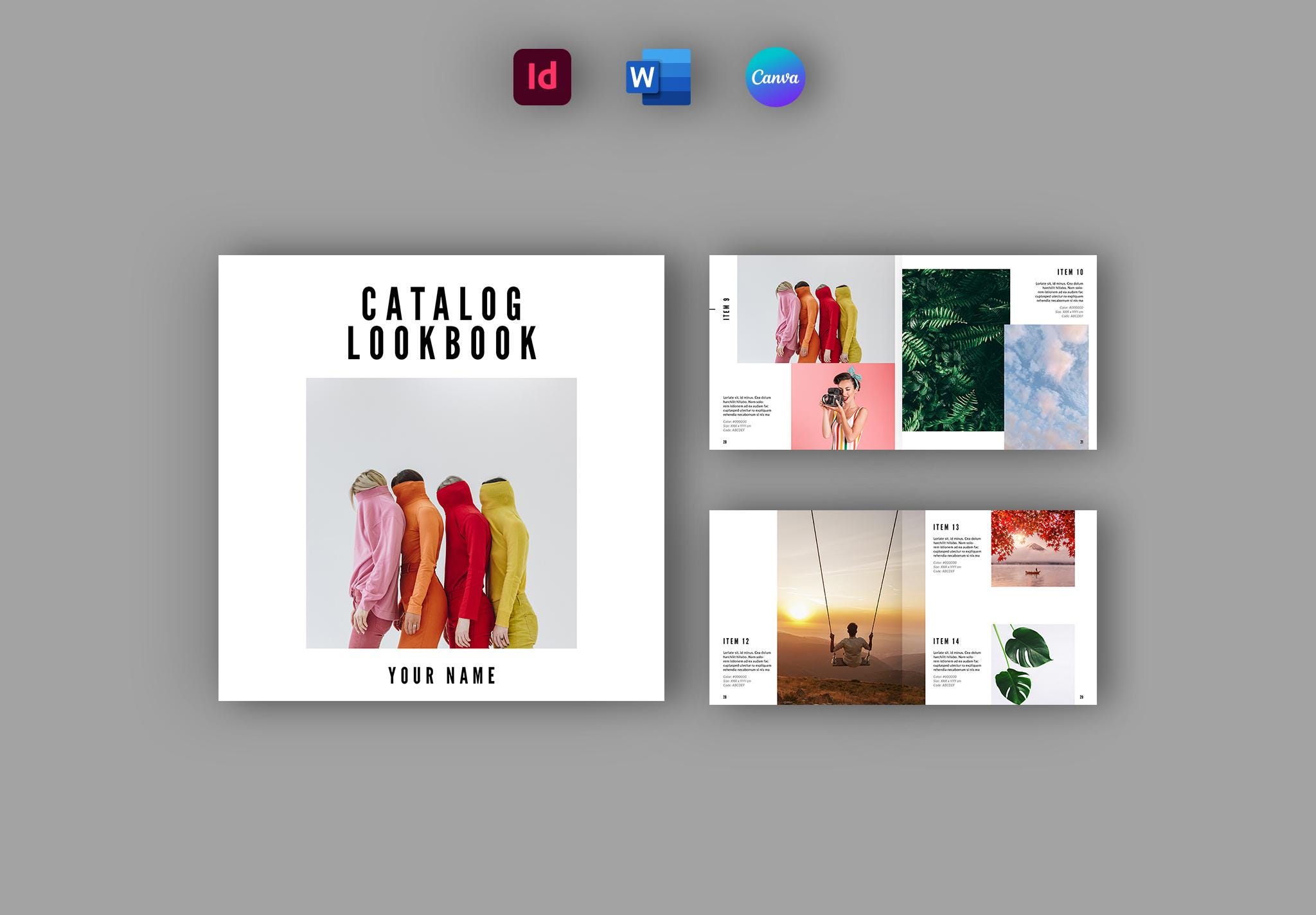 Square Product Catalog Template | Retail Product Catalog Layout ...
