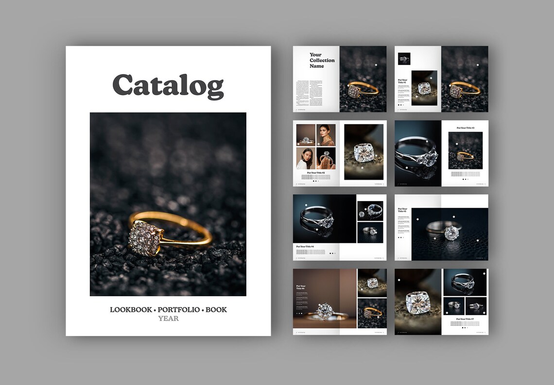 Catalog Layout Template | Lookbook Layout Template | Catalog Brochure ...