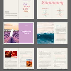 Narrative Book Layout | Reading Book Layout | Colorful Book Layout ...