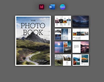Square Photography Book Template | Photobook Layout | Photography Book ...