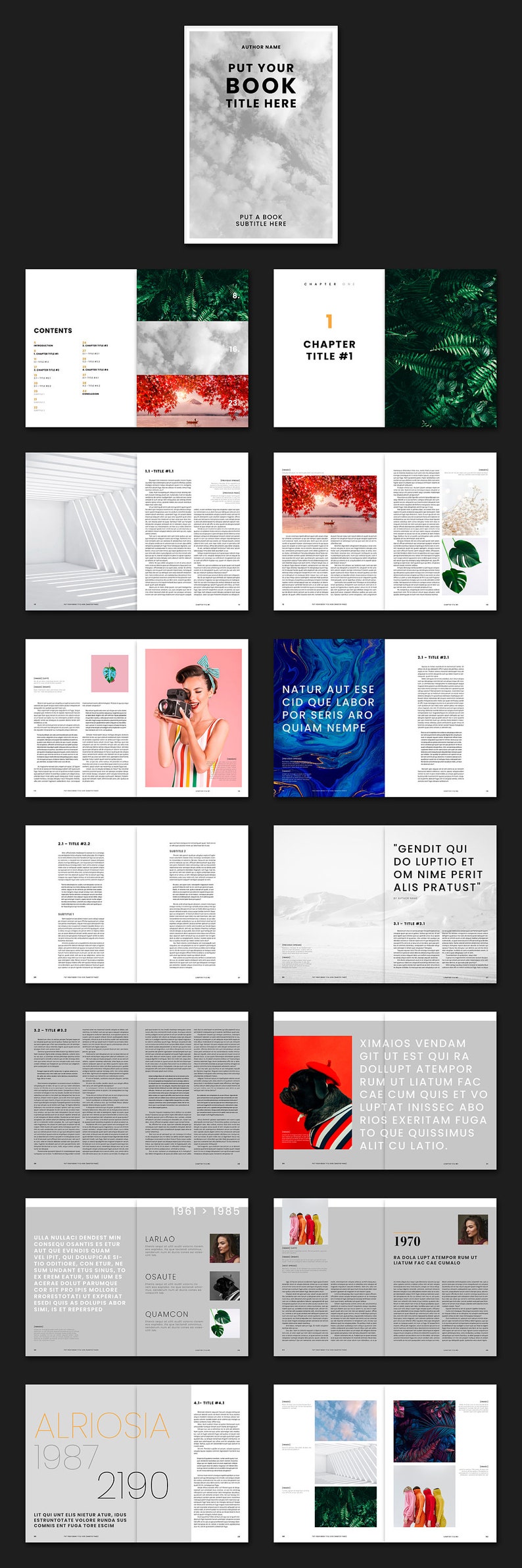 Book Layout | Print Template | Indesign Template | Photography Book ...