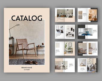Catalog Layout Template | Lookbook Layout Template | Book Layout ...