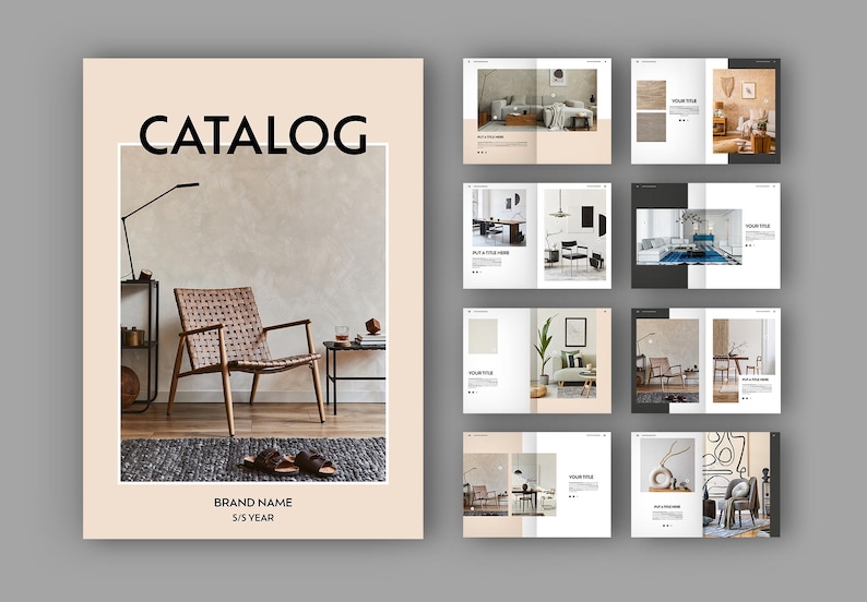 Product Catalog Layout Template | Lookbook Layout | Catalog Brochure ...