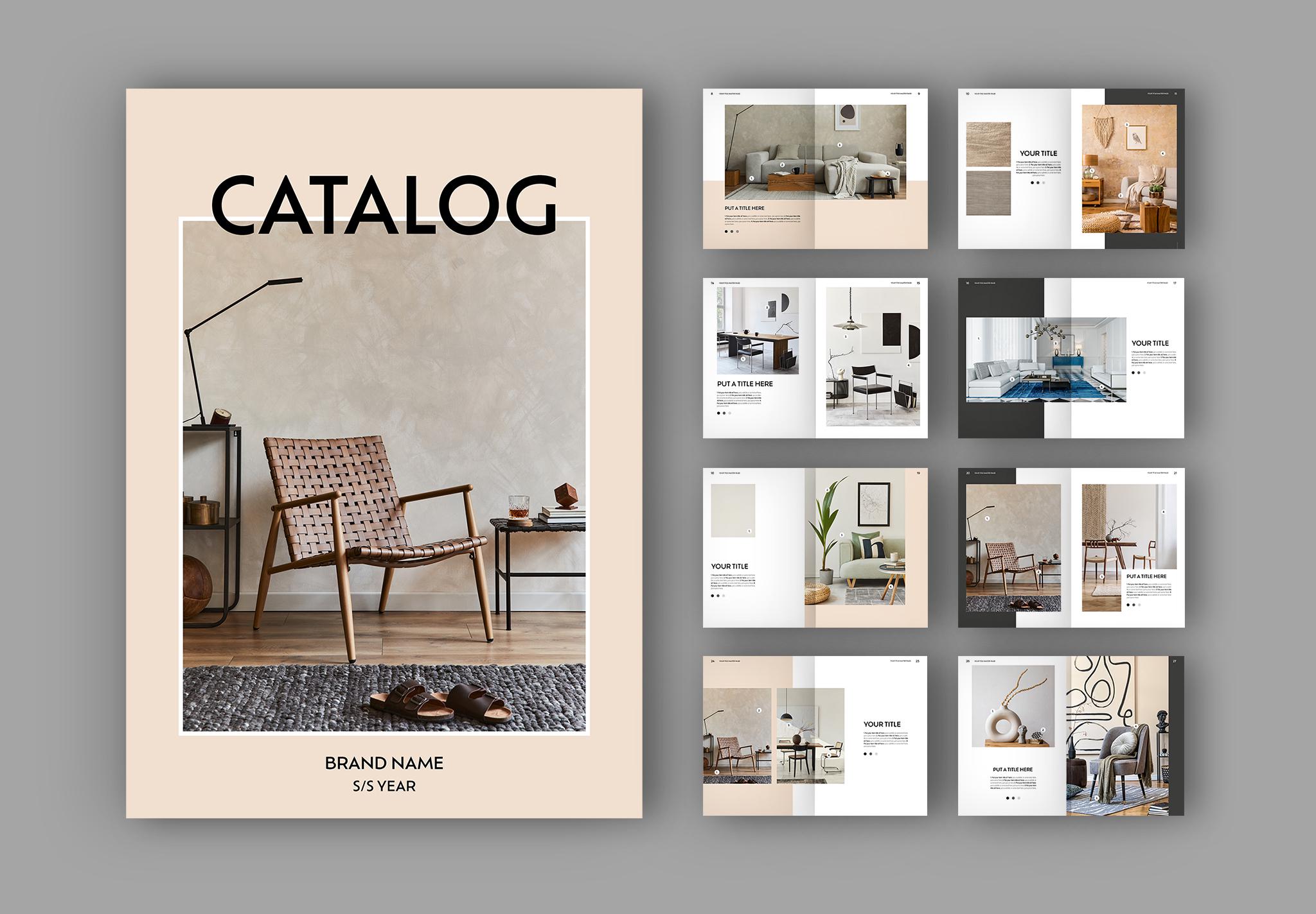 Product Catalog Layout Template | Lookbook Layout | Catalog Brochure ...