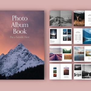 Photo Album Book Layout (A4+US) - Etsy