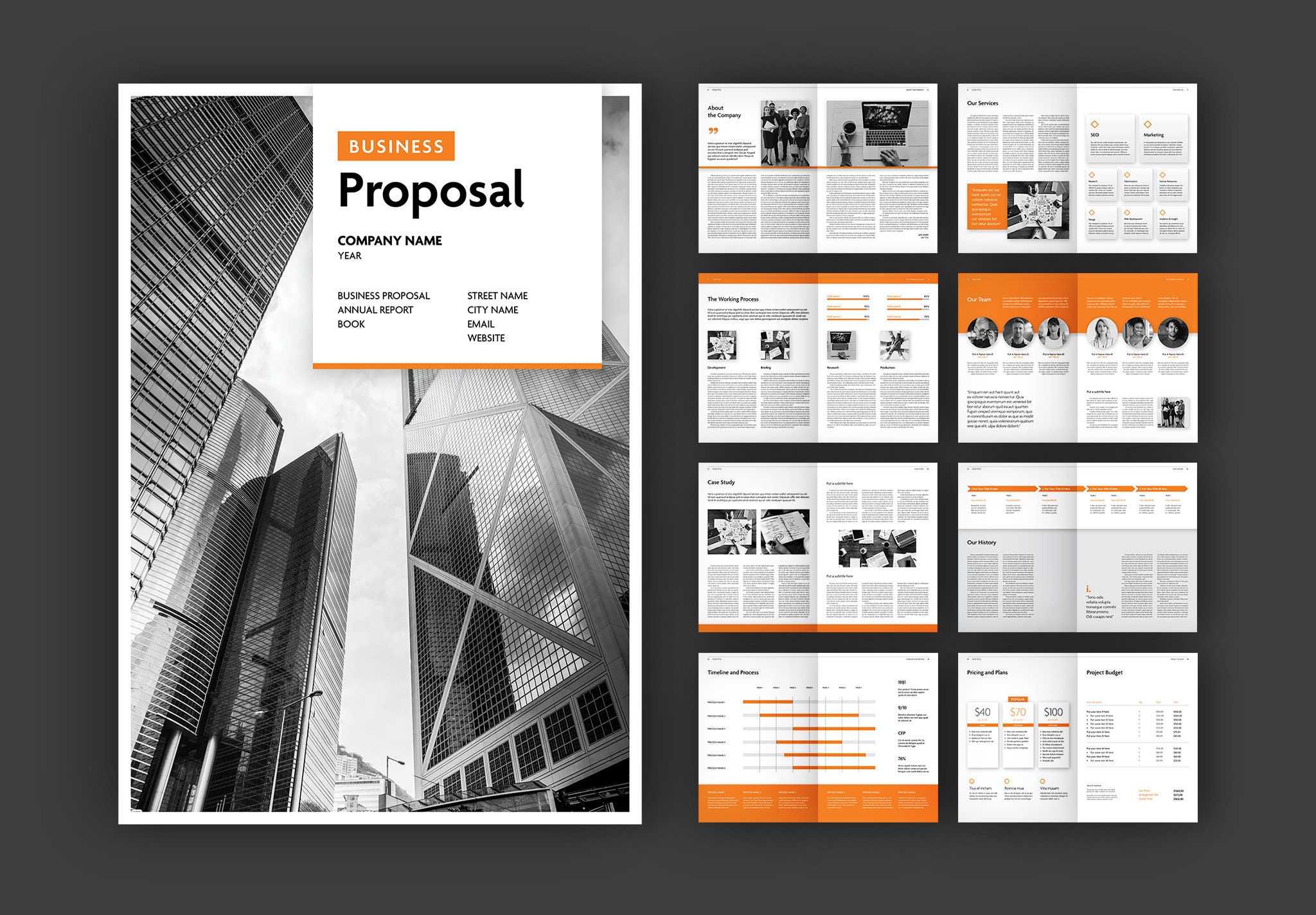 Business Proposal Brochure Layout | Multipurpose Proposal Layout ...