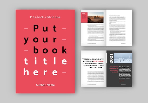 Buchlayout Druckvorlage InDesign-Vorlage Fotografie Buch - Etsy.de