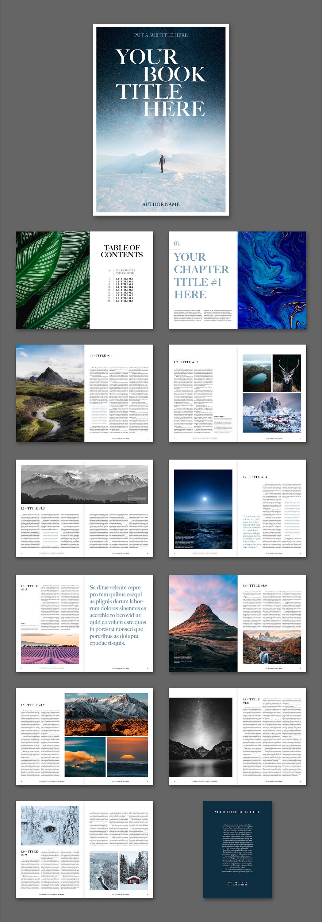 Print Book Layout | Universal Book Layout | Reading Book Layout ...