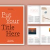 Colorful Print Magazine Layout Template | Magazine Brochure Layout ...