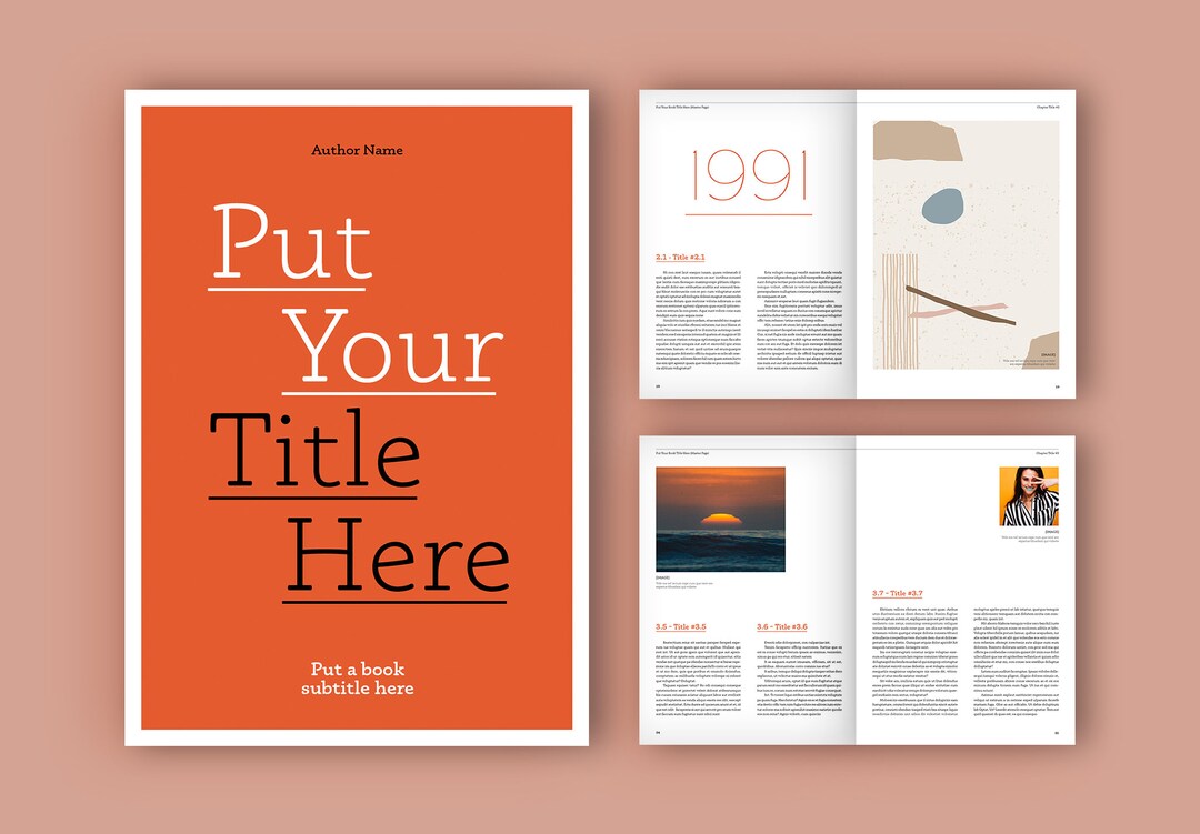 Modelo de layout de livro | Modelo de impressão | Modelo de InDesign ...