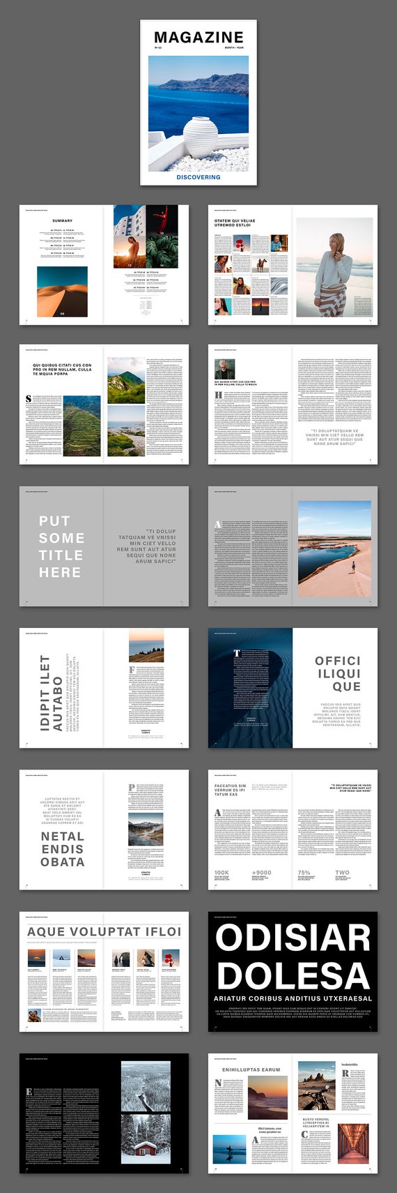 Layout De Artigo De Revista De Uma Pagina Fiona GRIEVE | Auckland