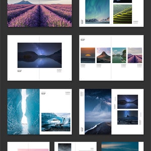 Photography Album Book Template | Photobook Layout | Photography Book ...