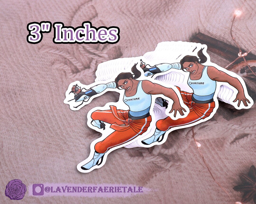 Chell Portal 2 || 3" Inches Die Cut Vinyl Sticker - Etsy