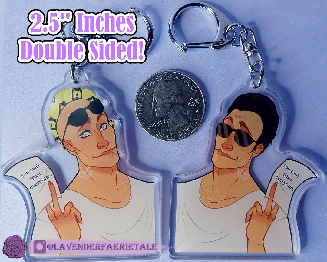 Deacon in Disguise Fallout 4 || 2.5" Inches Double Sided Charm Acrylic ...