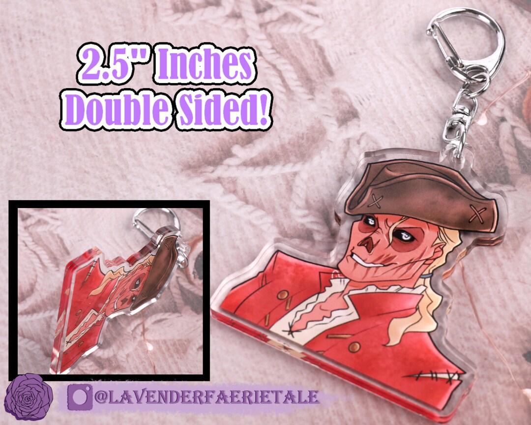 John Hancock Fallout 4 2.5 Inches Double Sided Charm Acrylic Keychains ...