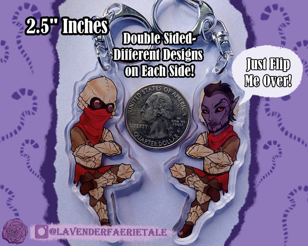 Teldryn Sero Elder Scrolls Skyrim Chibi 2.5 Inches Double Sided Charm ...