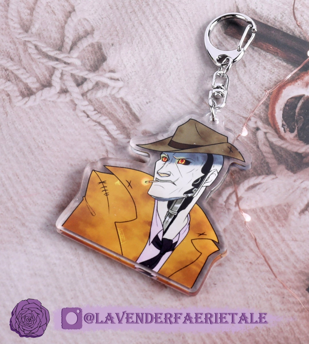 Nick Valentine Fallout 4 Acrylic 2.5 Inches Double Sided Charm ...