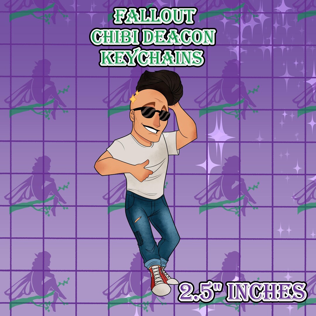 Chibi Deacon Fallout 4 || 2.5" Inches Double Sided Charm Acrylic ...