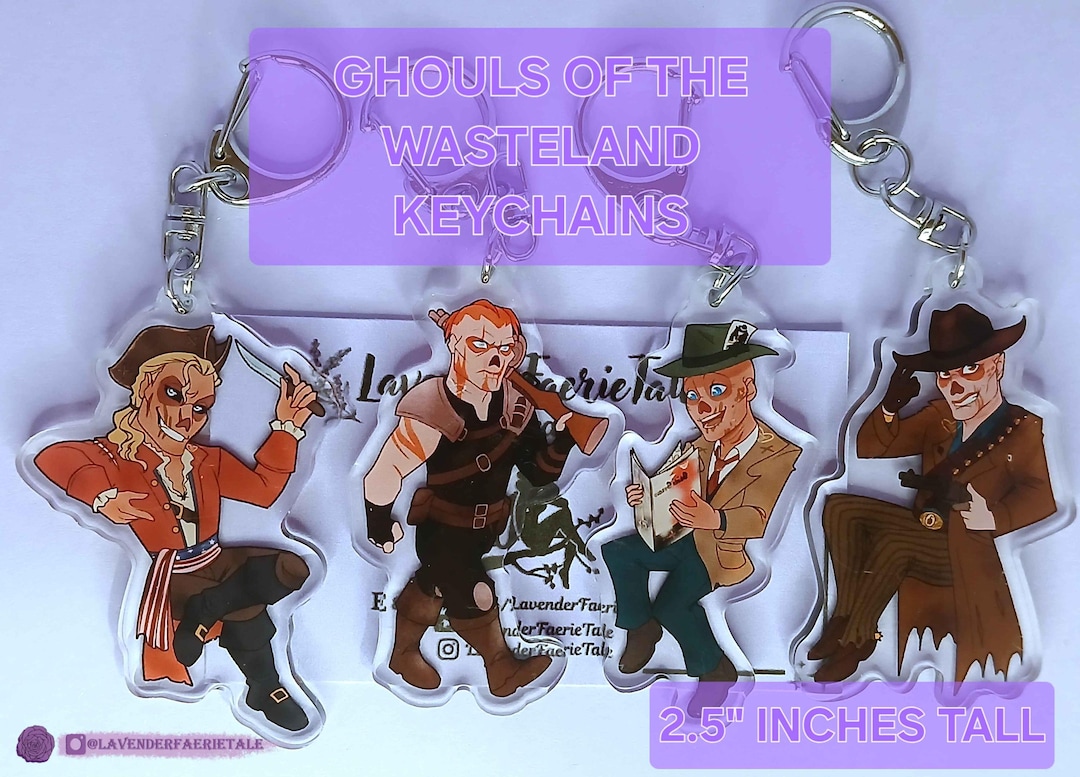 Chibi Ghouls of the Wasteland Fallout || 2.5" Inches Double Sided Charm ...