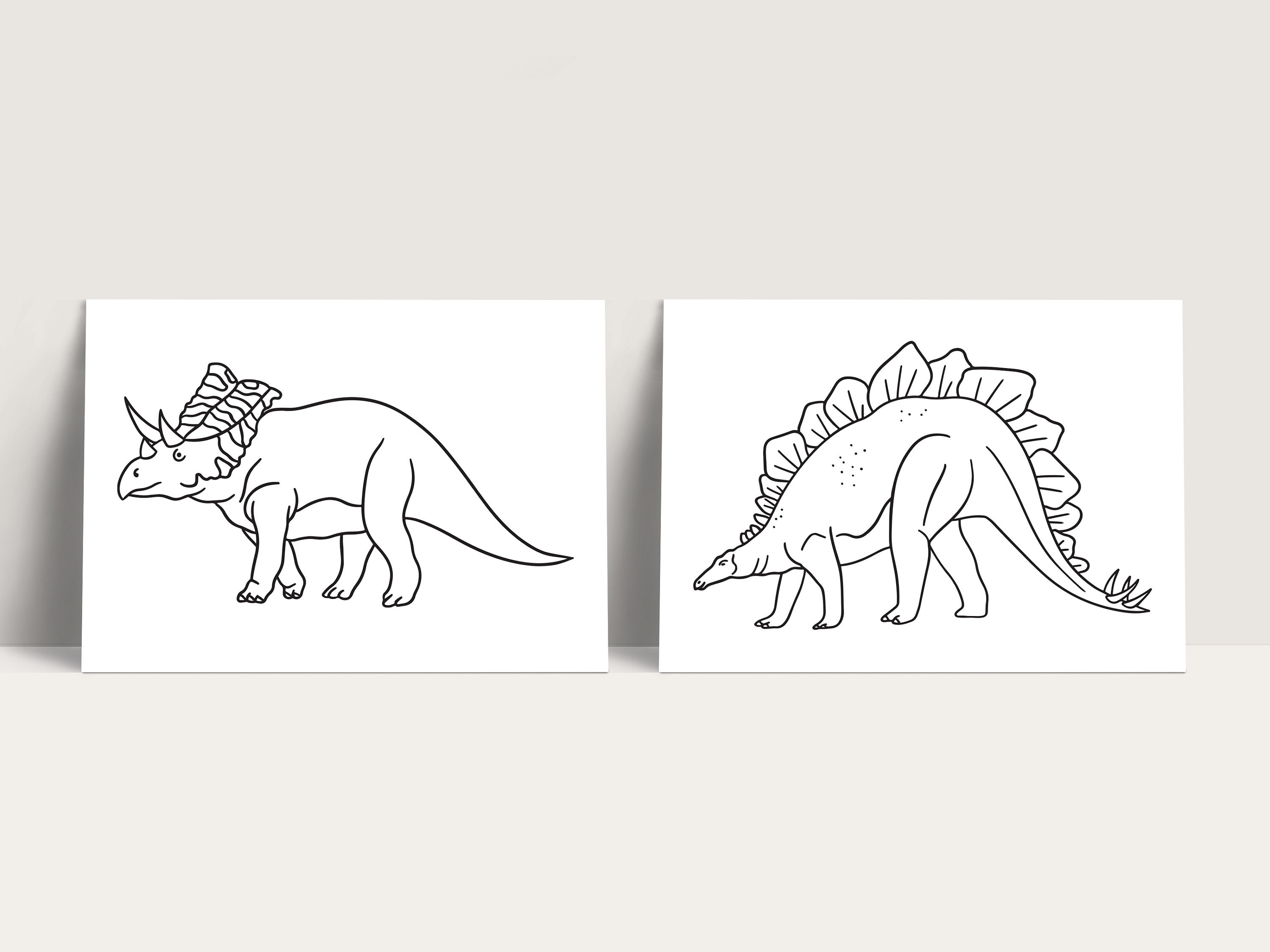 100 Dinosaurs PNG, SVG, Clipart Bundle, Line Art, Dino Animal ...