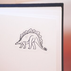 Dinosaur Stickers Sheet, Cute Line Art for Planner, Journal, Notebook ...