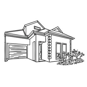 Custom House & Building Line Art Illustration, Hand Drawn Wedding Venue ...