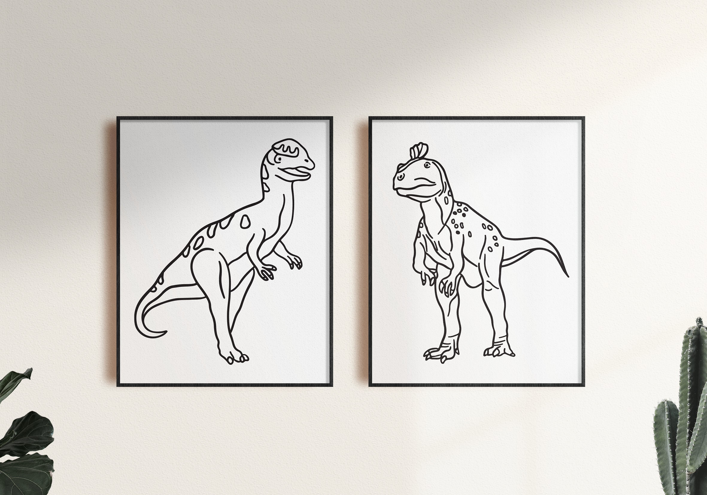 100 Dinosaurs PNG, SVG, Clipart Bundle, Line Art, Dino Animal ...