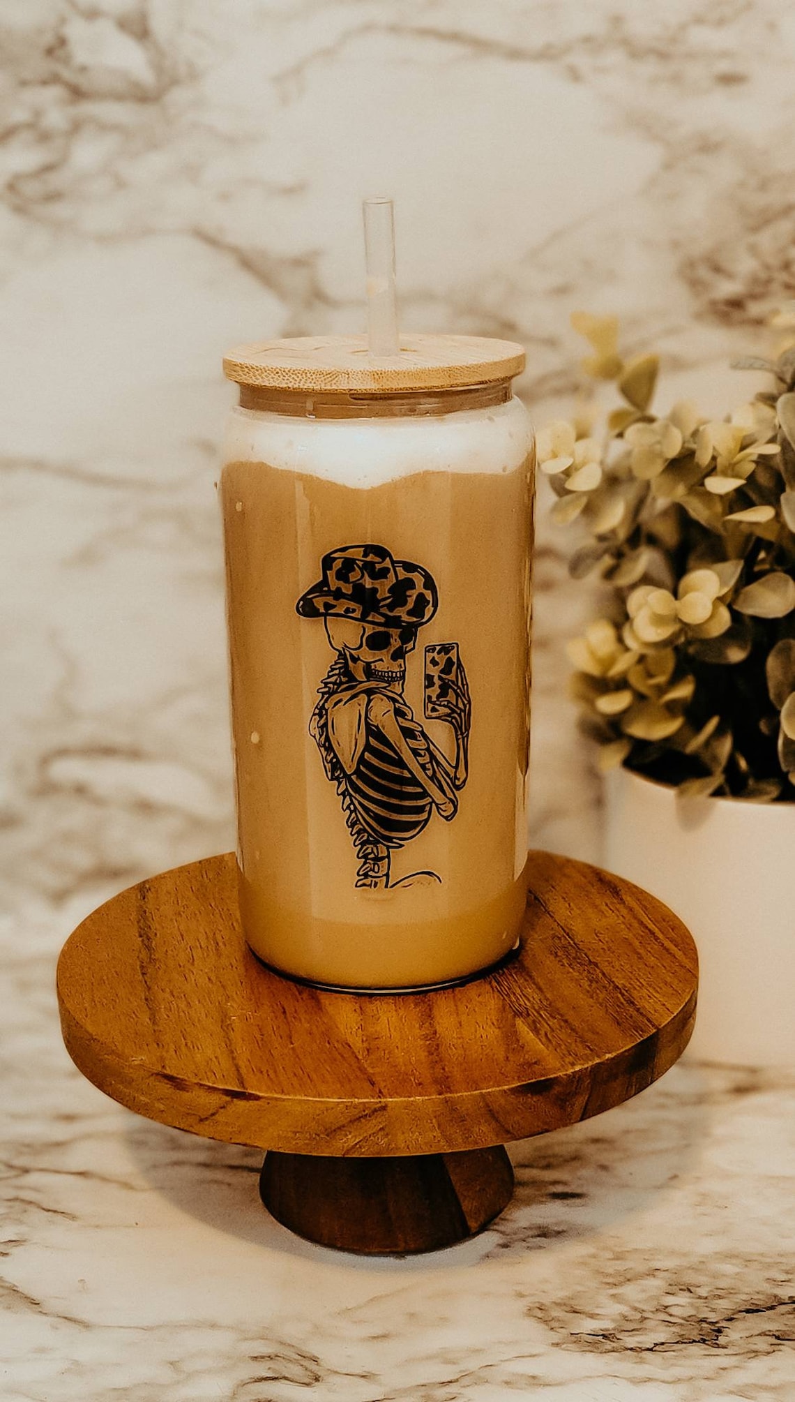 Selfie Skeleton Iced Coffee Cup Skeleton Cup Iced Coffee Cup - Etsy