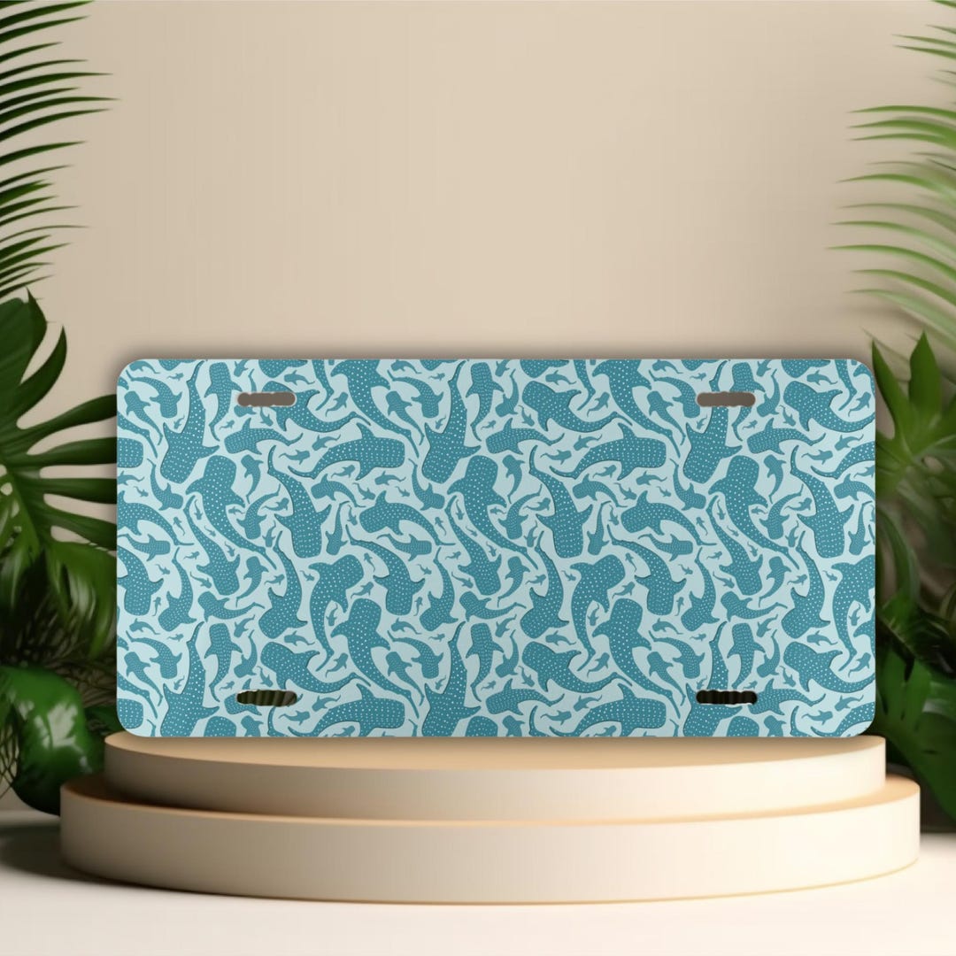 Whale Shark Front License Plate, Ocean Themed Car Decor, Sea Life ...