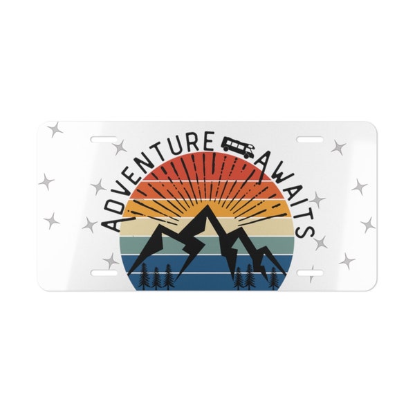 Adventure Awaits License Plate Frames - Etsy