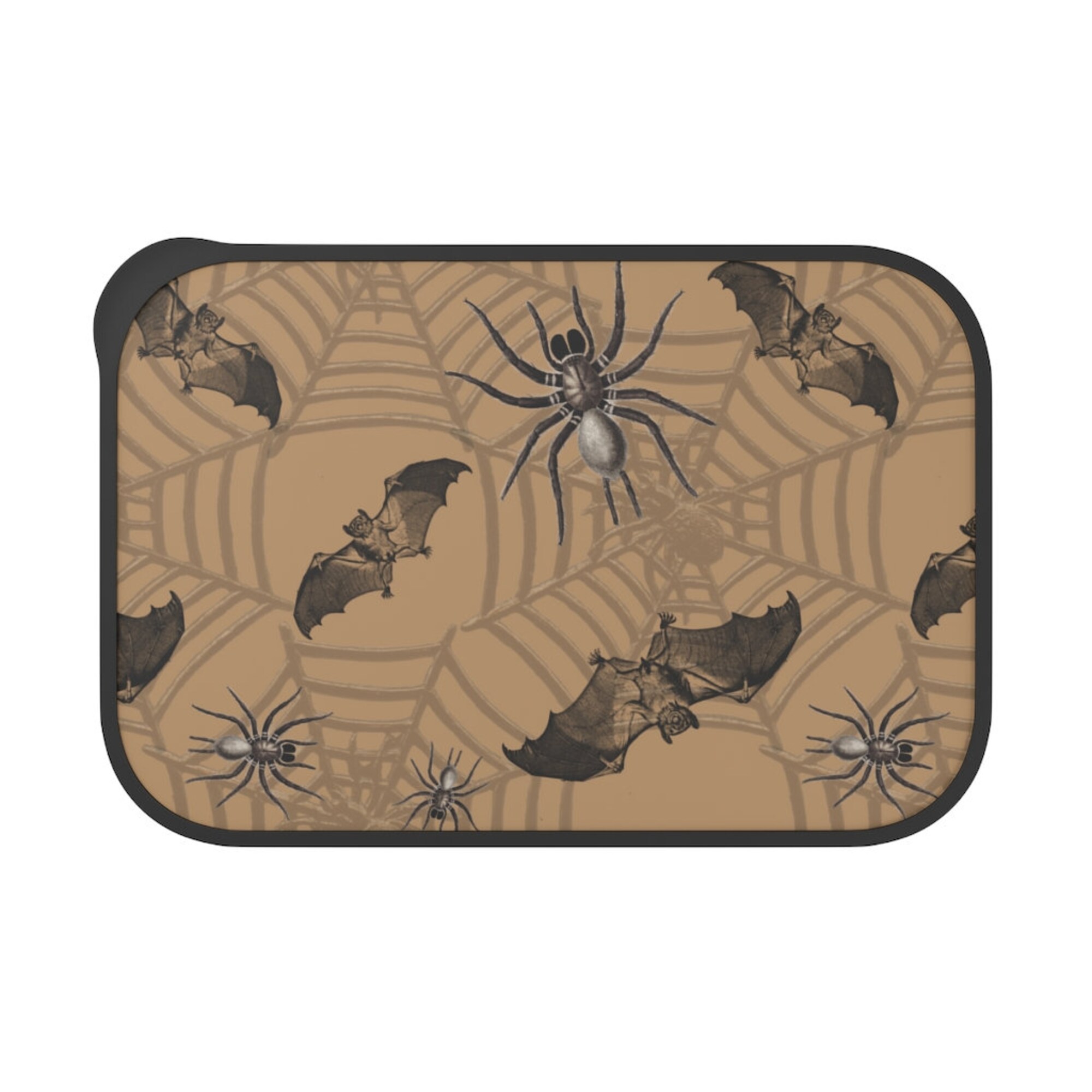 Halloween Bento Box - Goth Bats And Spiders